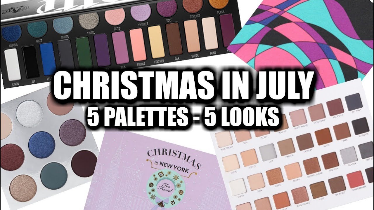 CHRISTMAS IN JULY | 5 Looks, 5 Rediscovered Holiday Palettes - YouTube