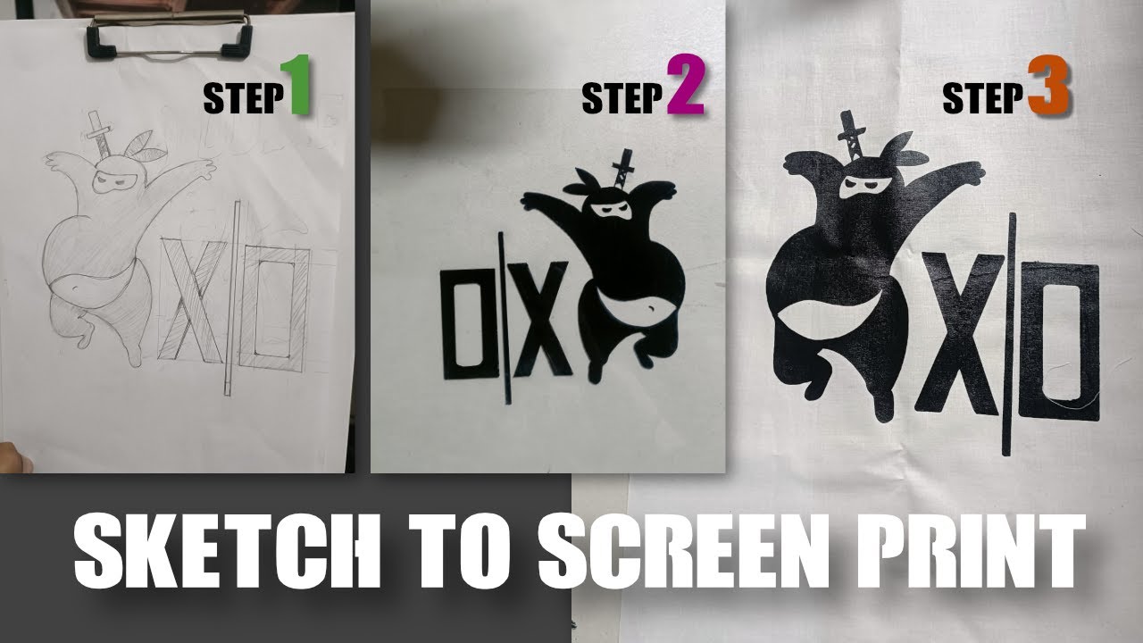 From Sketching to Screen Printing - YouTube