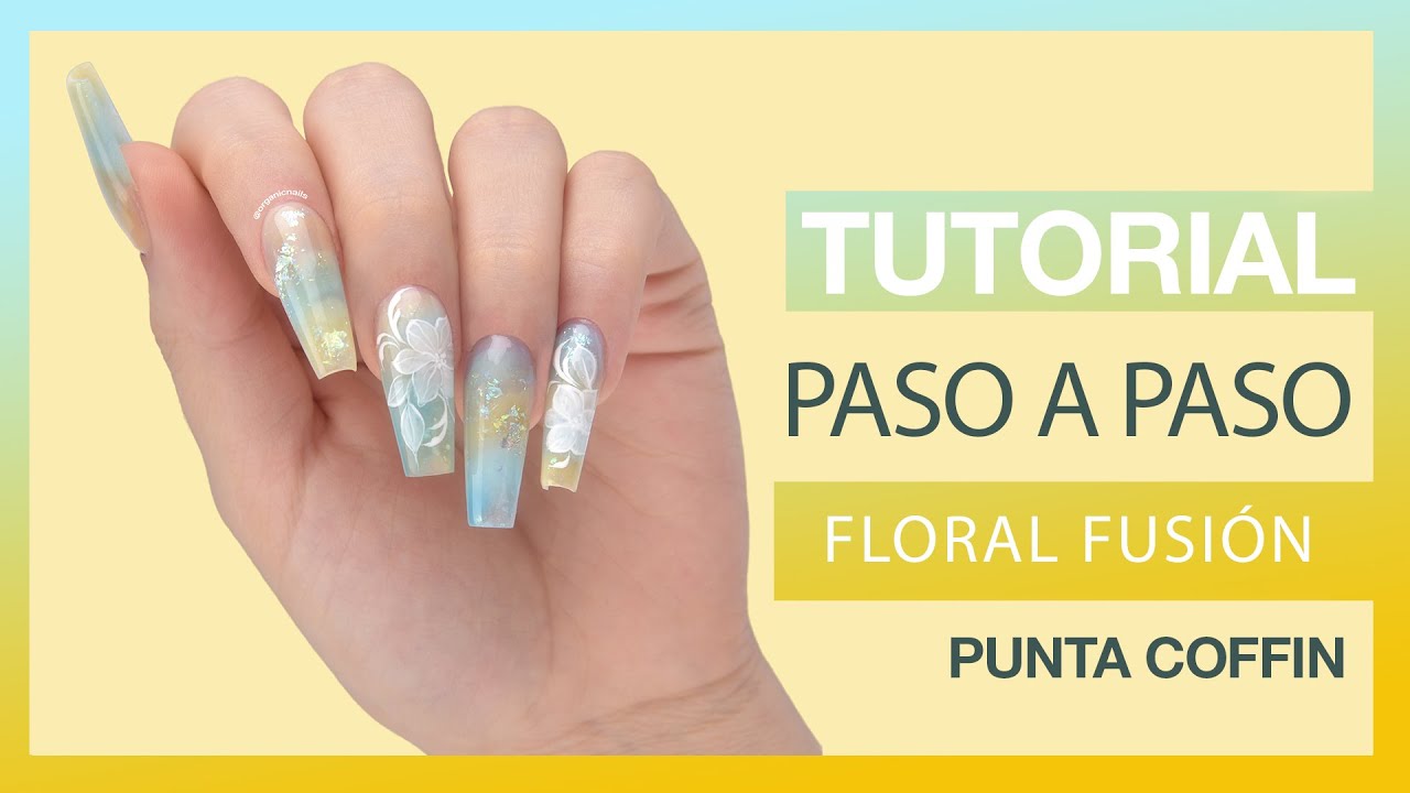 TUTORIAL PASO A PASO | FLORAL FUSIÓN | PUNTA COFFIN - YouTube