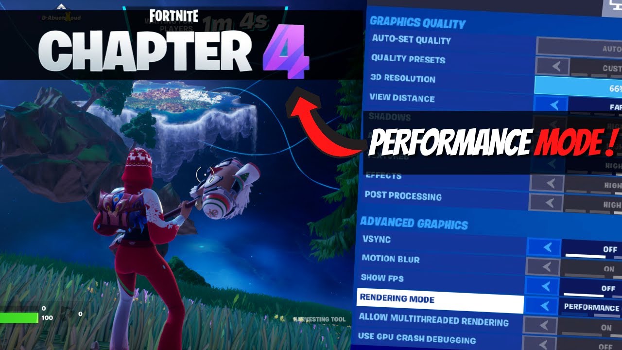 FORTNITE BATTLE ROYALE - Best Performance Mode Settings For Season 1 ...