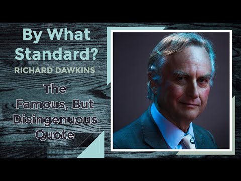 Richard Dawkins' famous but disingenuous quote - YouTube