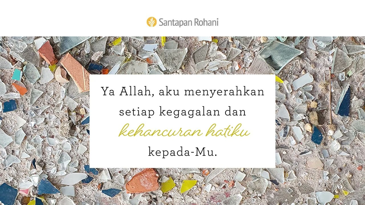 Remuk dan Indah | Mazmur 51:12-19 | Video Renungan Santapan Rohani ...
