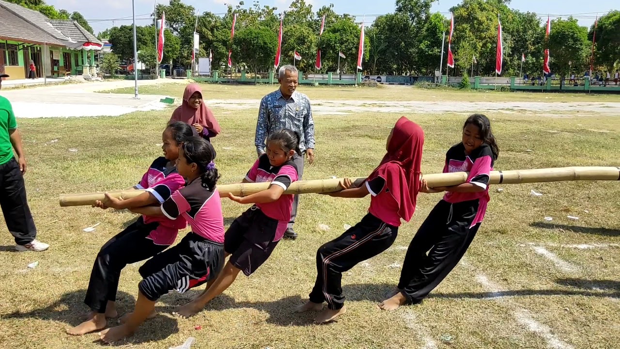 Permainan Tradisional DAGONGAN (Dorong Bambu) - YouTube