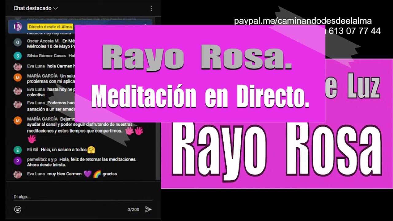 Rayo Rosa. Meditación en directo. - YouTube