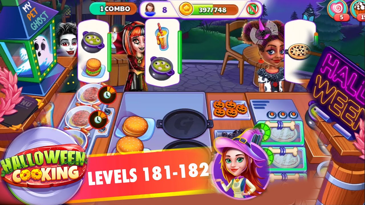 Google Play Pass: Halloween Cooking Game - Gameplay Levels 181-182 ...