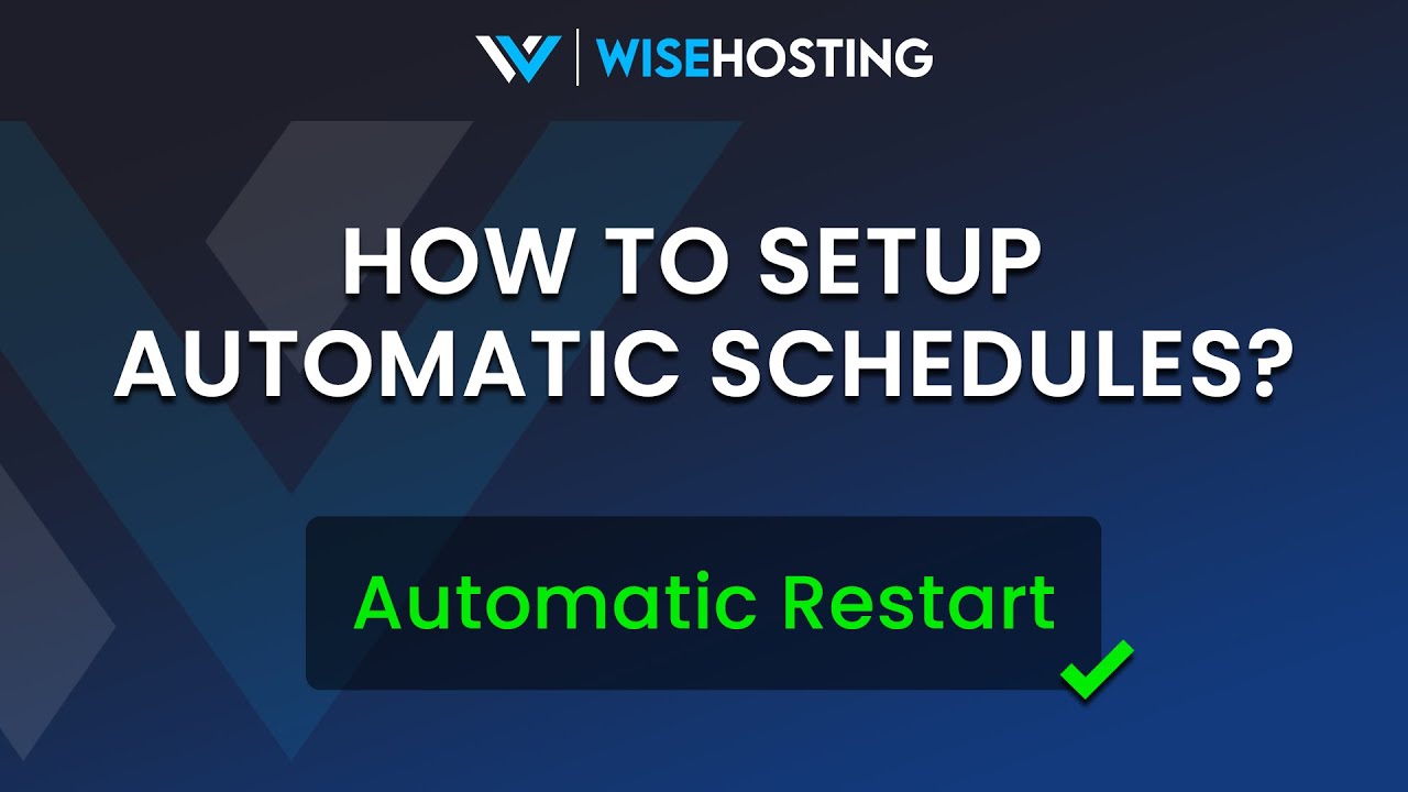 How To Setup Automatic Schedules on Your Minecraft Server - YouTube