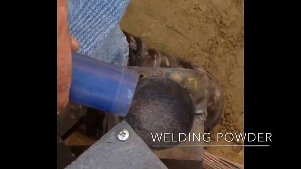 Thermite welding (Rod to Cable) - YouTube