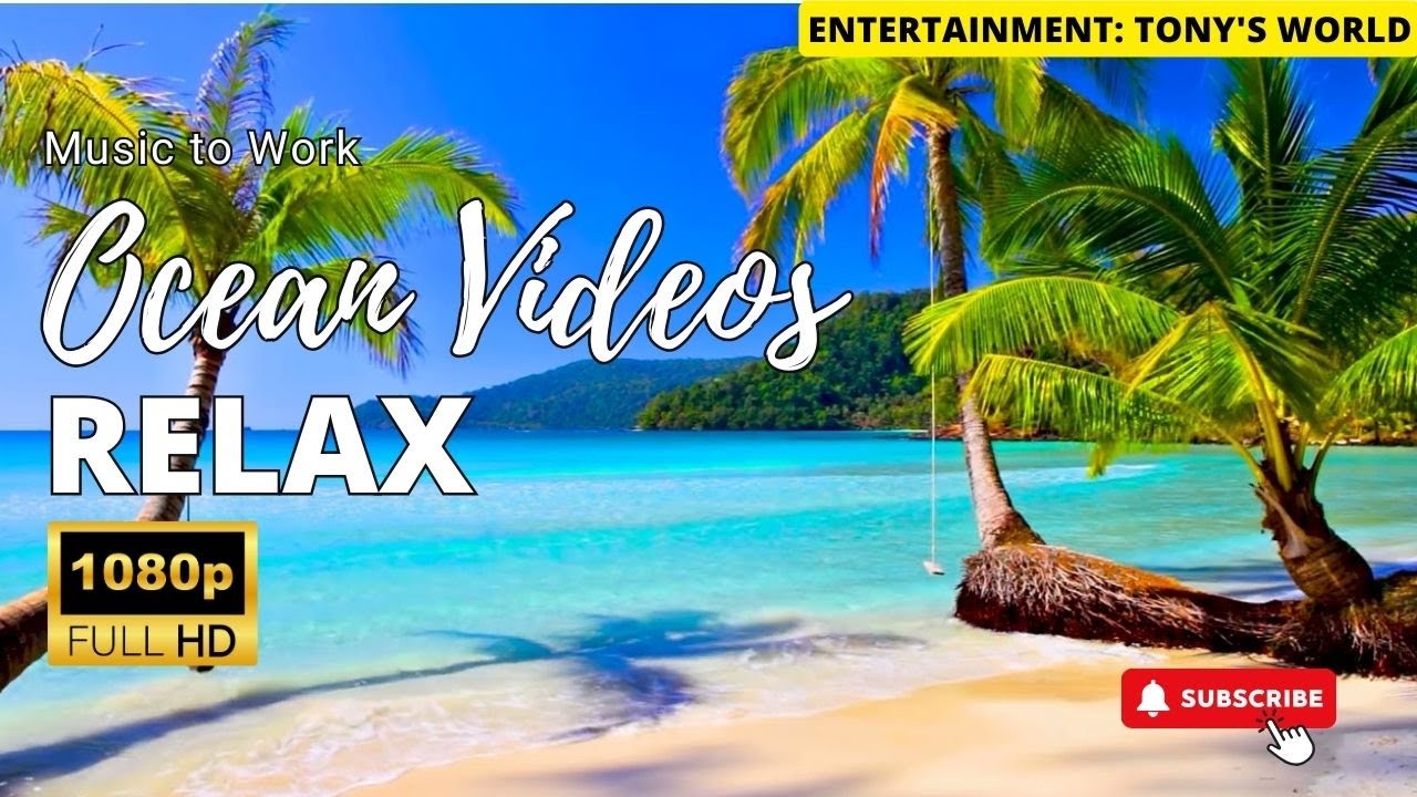 Relaxing Music with Ocean Waves: Beautiful Piano, Sleep Music, Stress ...