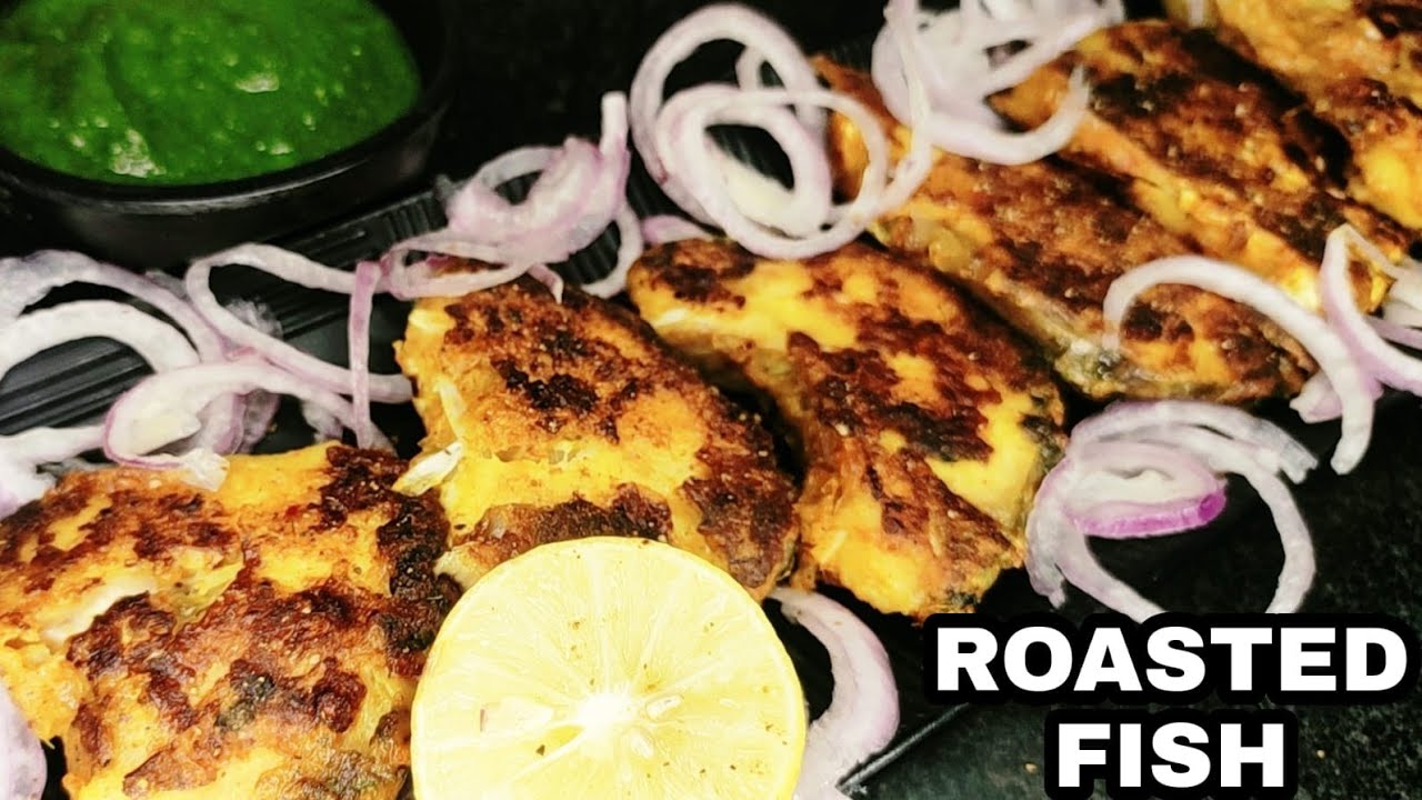 Oil Free Roasted Fish Recipe | Too Healthy, Tasty, Crispy & Simple Fish ...