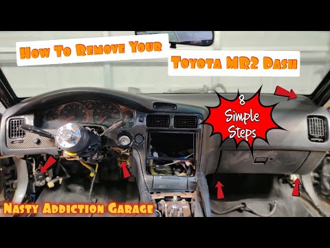 How To Remove Your Toyota MR2 Dash. -Nasty Addiction Garage - YouTube