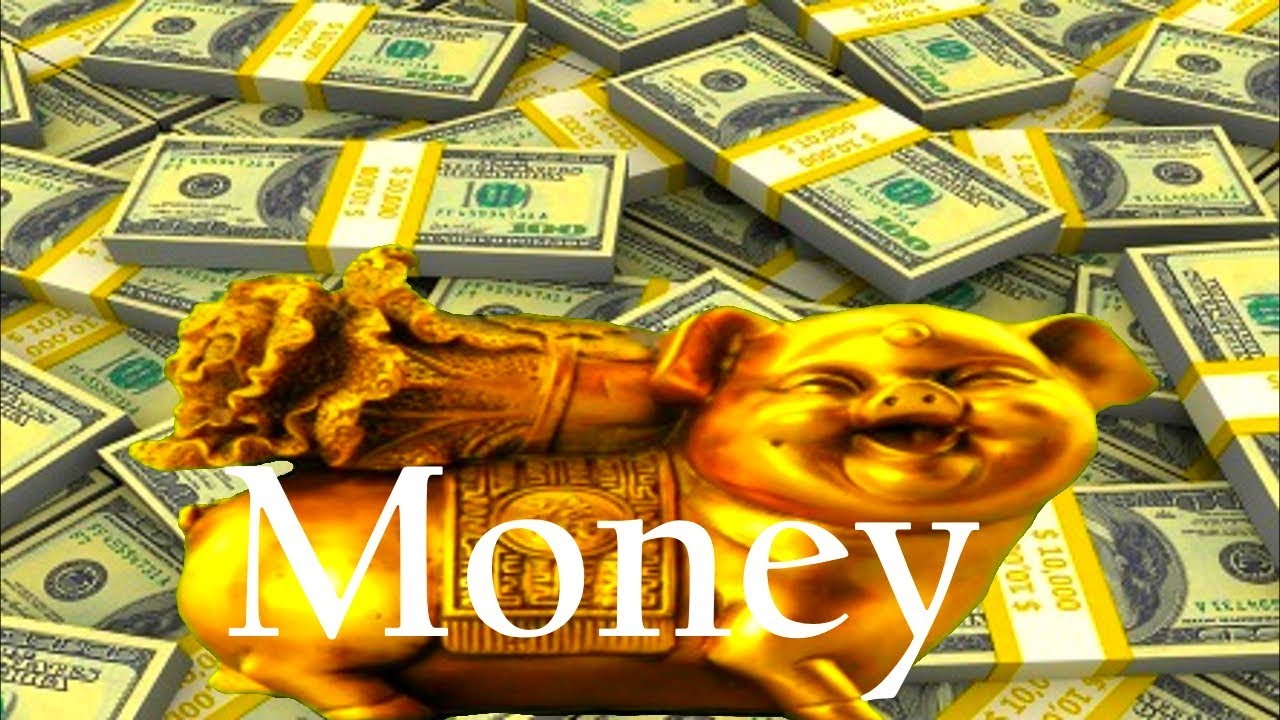 Money. Golden Pig will give money and well-being. Feng shui - YouTube