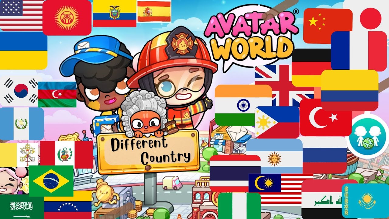 party 1 | CHARACTER'S OF DIFFERENT COUNTRIES IN AVATAR WORLD 🌎 | PAZU ...