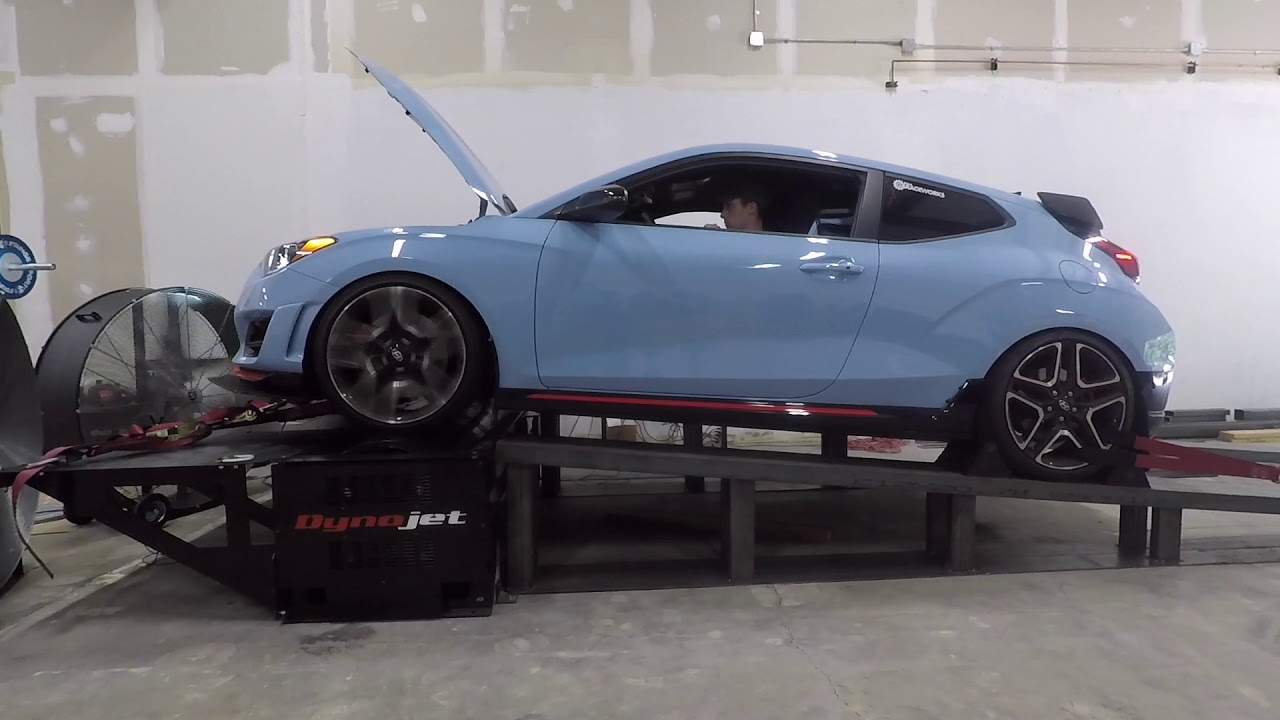 Veloster N Dyno Run on the New DynoJet - YouTube