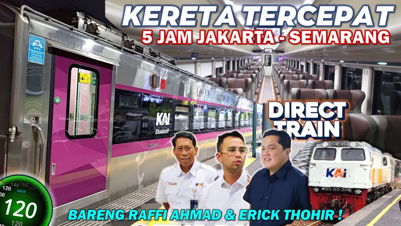 KERETA CEPAT NONSTOP PERTAMA DI INDONESIA !! Naik KA Direct Train ...