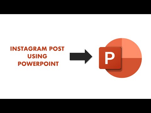 How to create Instagram Post using POWERPOINT | Easy and Simple | PNG and JPG Format - 5 minutes