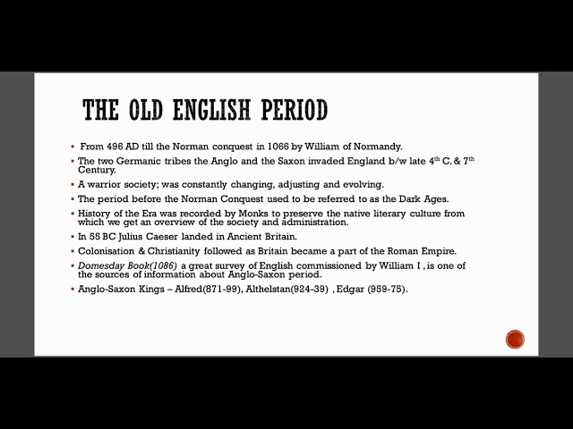 Old English Literature Examples