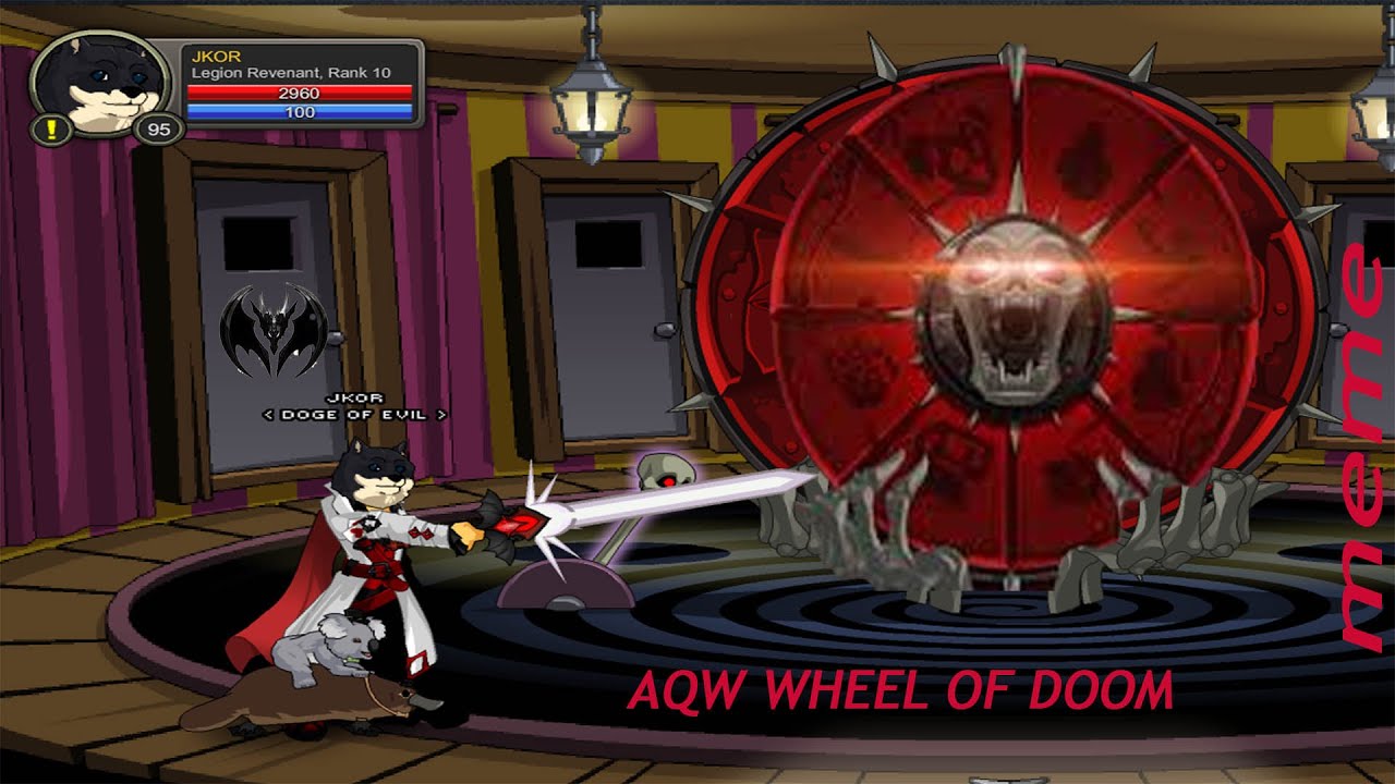 aqw wheel of doom part 56 pp music - YouTube