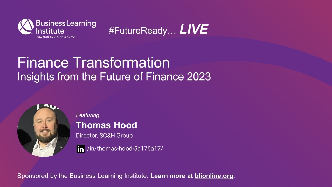 Finance Transformation with Thomas Hood - YouTube