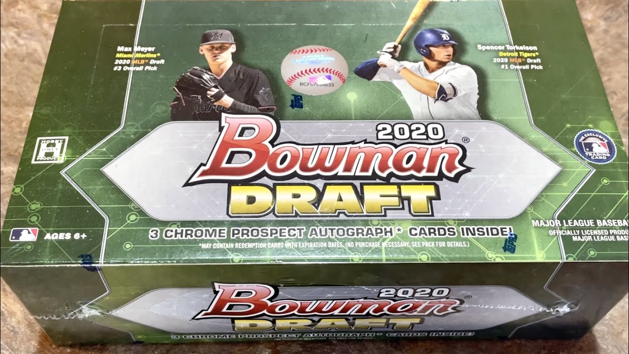 NEW RELEASE! 2020 BOWMAN DRAFT JUMBO WITH 3 AUTOS! - YouTube