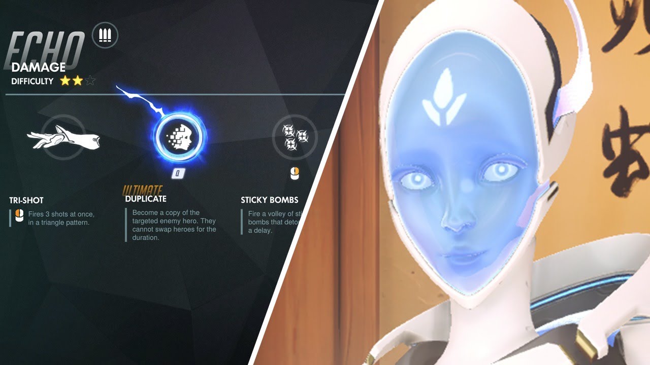 ECHO GAMEPLAY All Abilities Q&A - Hero Gallery So Far - Overwatch - YouTube
