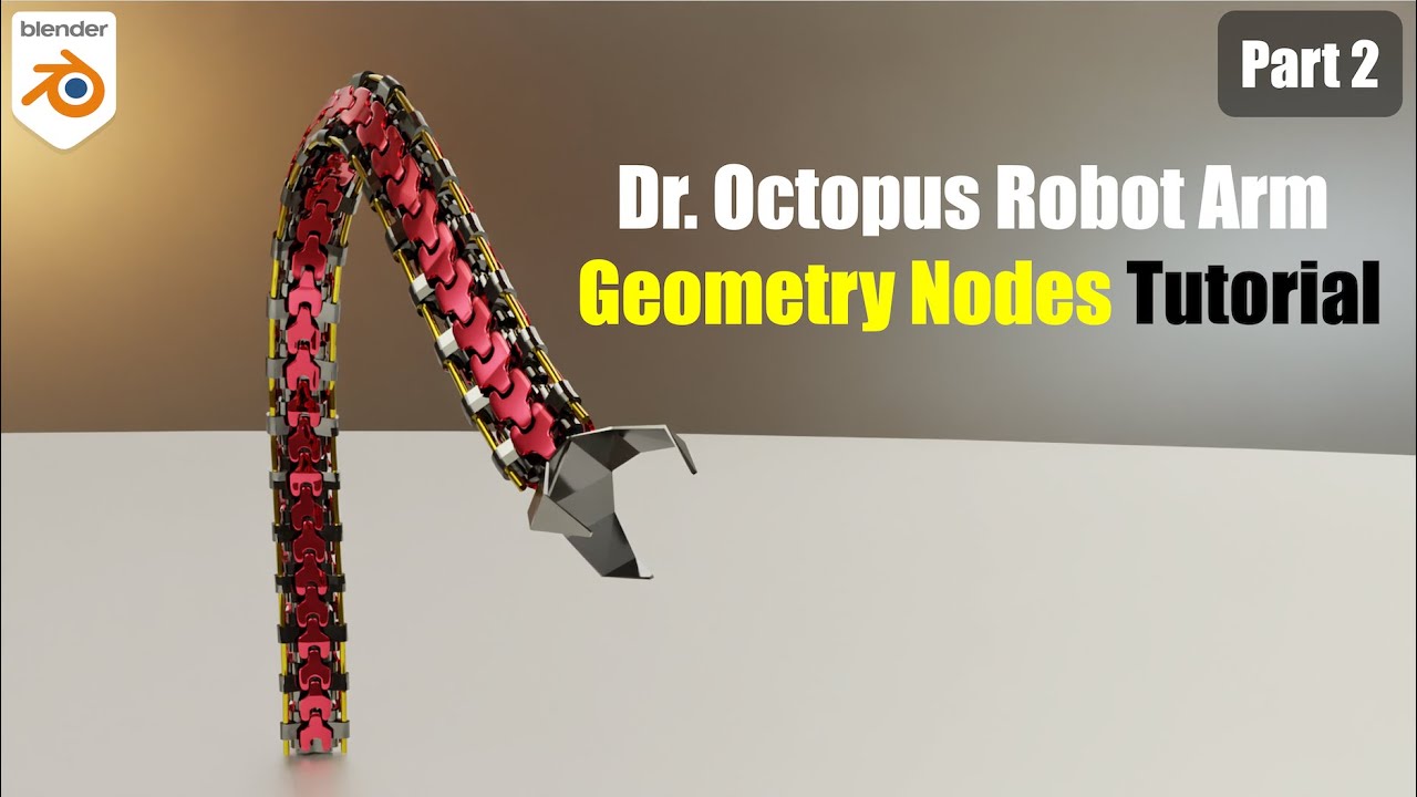 Dr. Octopus nanotech robot arm tutorial [2/2] #blender - YouTube