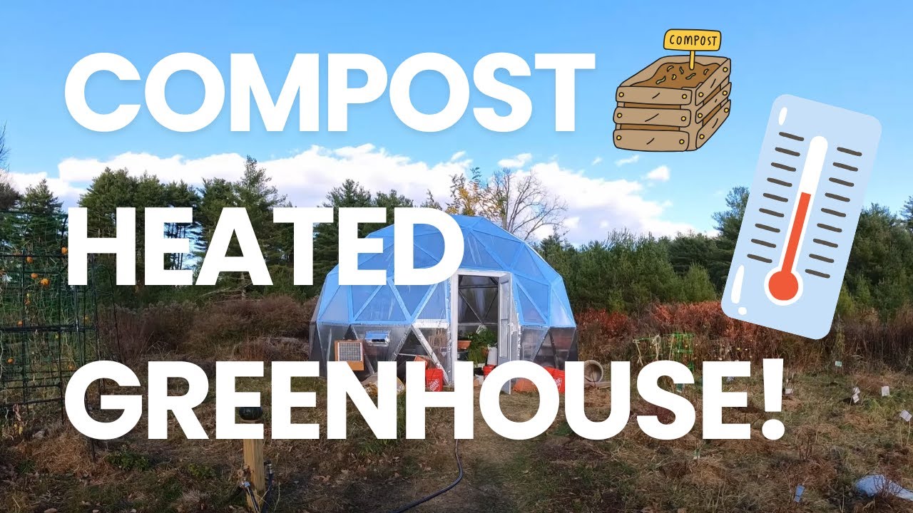 UNIQUE method [Heating Greenhouse with Compost] - YouTube