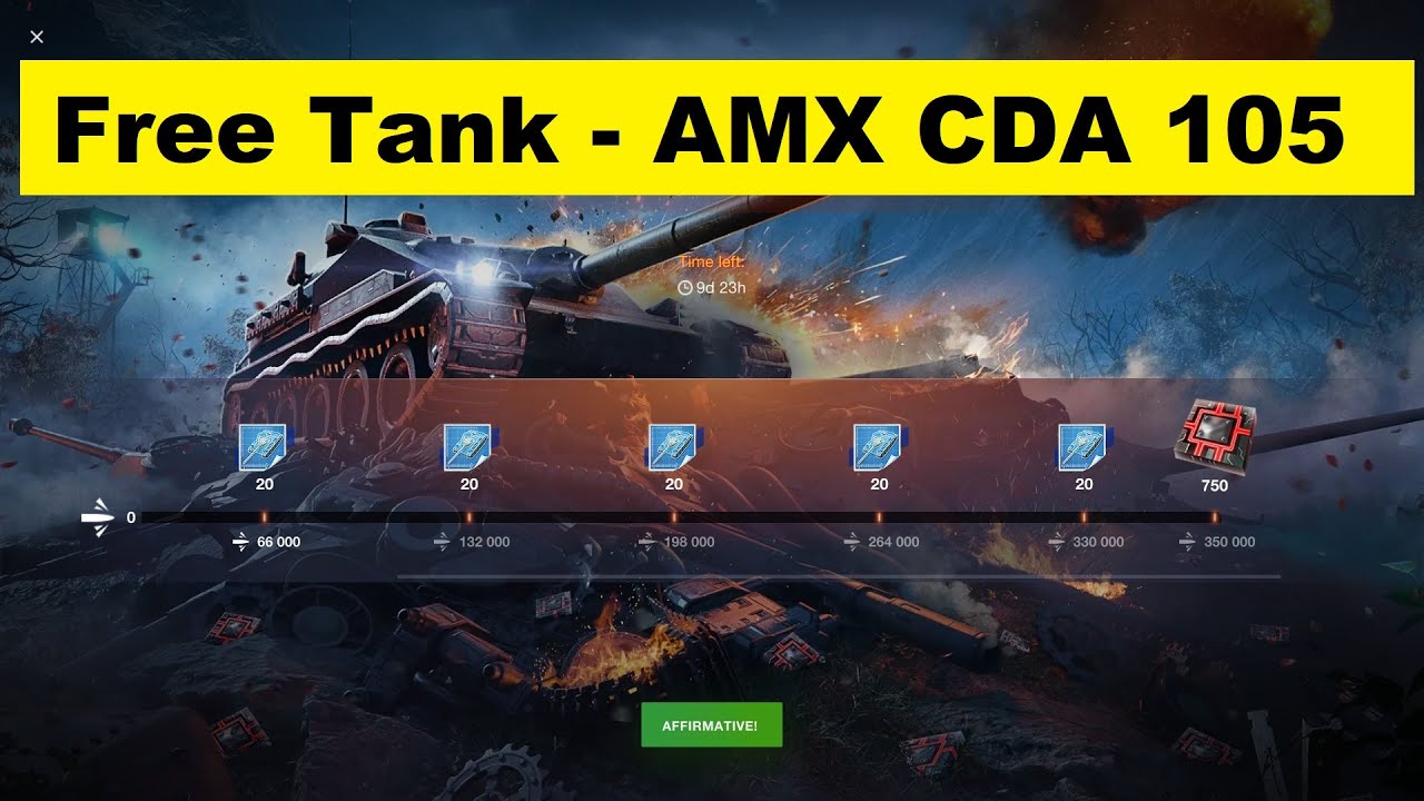 EVENT: Free Premium Tank AMX CDA 105 for Damage! - Live Stream! World ...