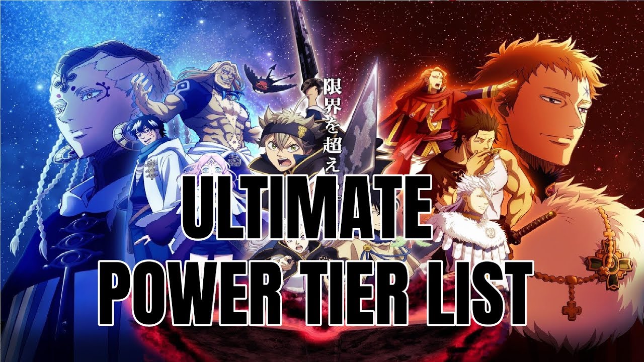 Black Clover Power Tier List Ranking. - YouTube