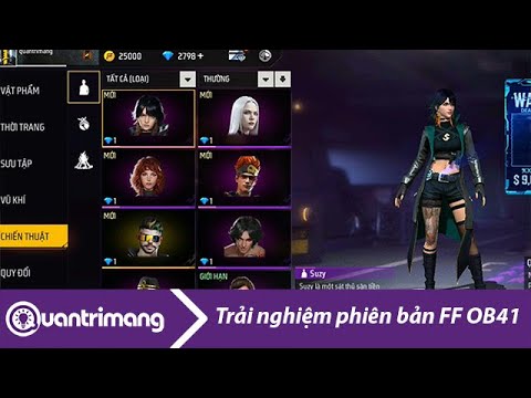 Suzy Free Fire | Trải nghiệm nhân vật mới FF OB41 - YouTube