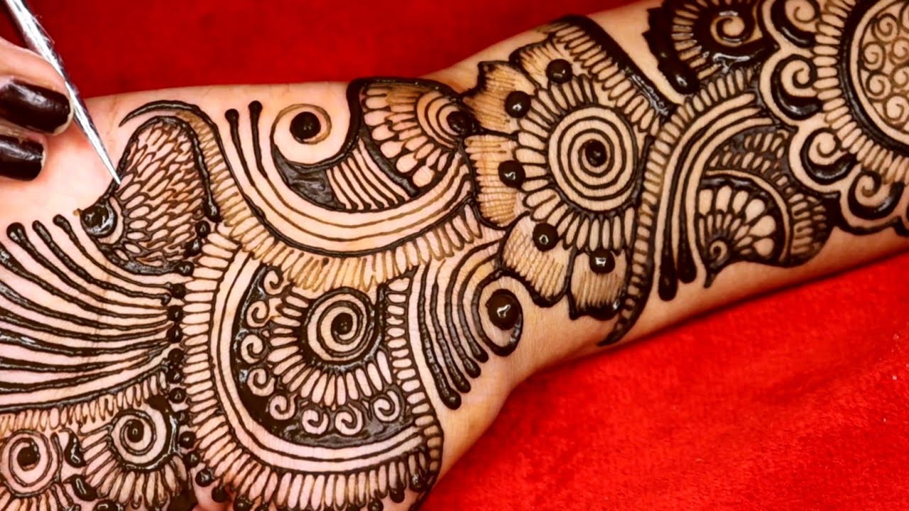 Savan🍀Special Beautiful Mehndi Design | Simple Easy Full Hand Bridal ...