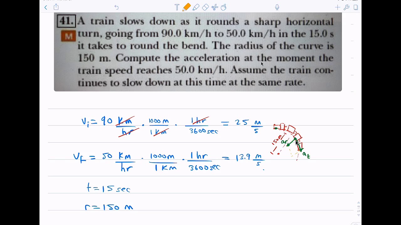 41 Circular motion CH4 Ex41 - YouTube