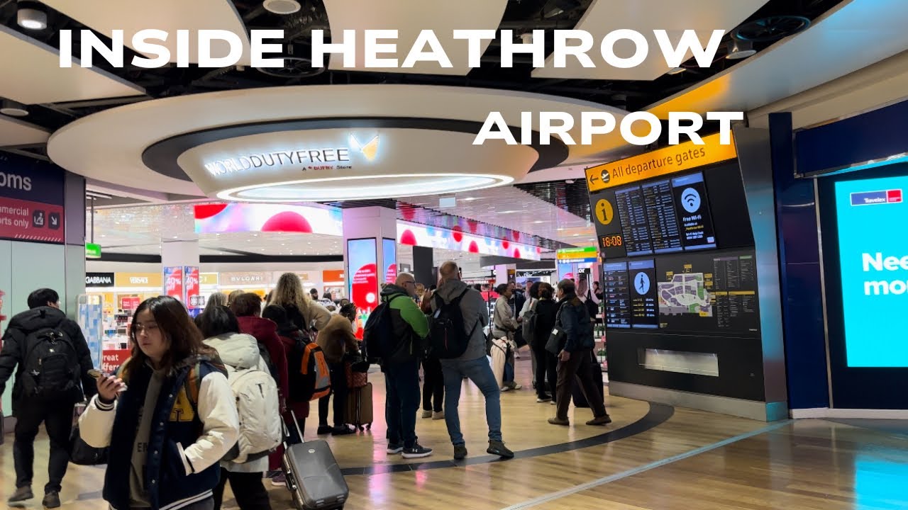 Heathrow Airport Walking Tour – Inside Look! Terminal 3. - YouTube