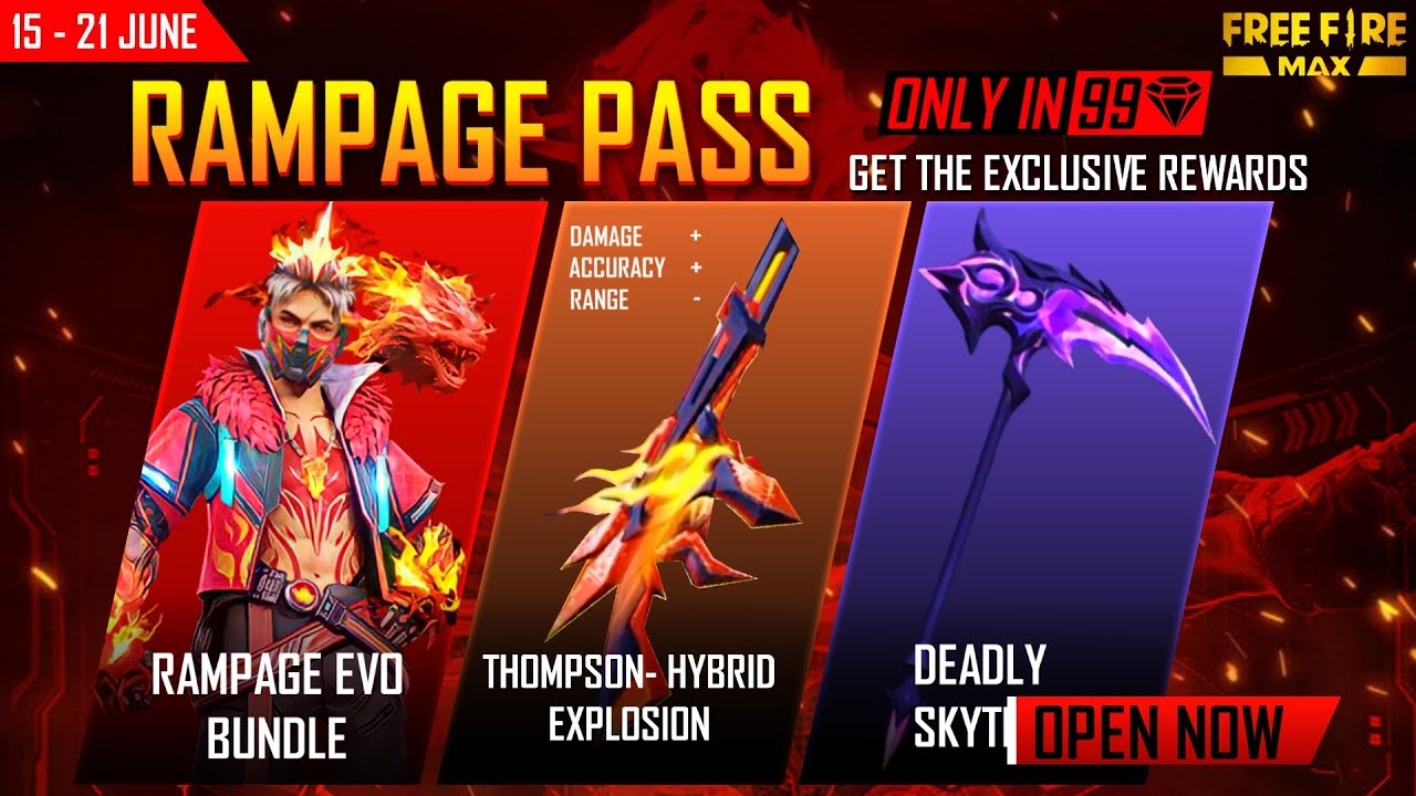 FF MAX NEW EVENT 🤩 | RAMPAGE PASS EVENT FREEFIRE | RAMPAGE PASS EVENT ...