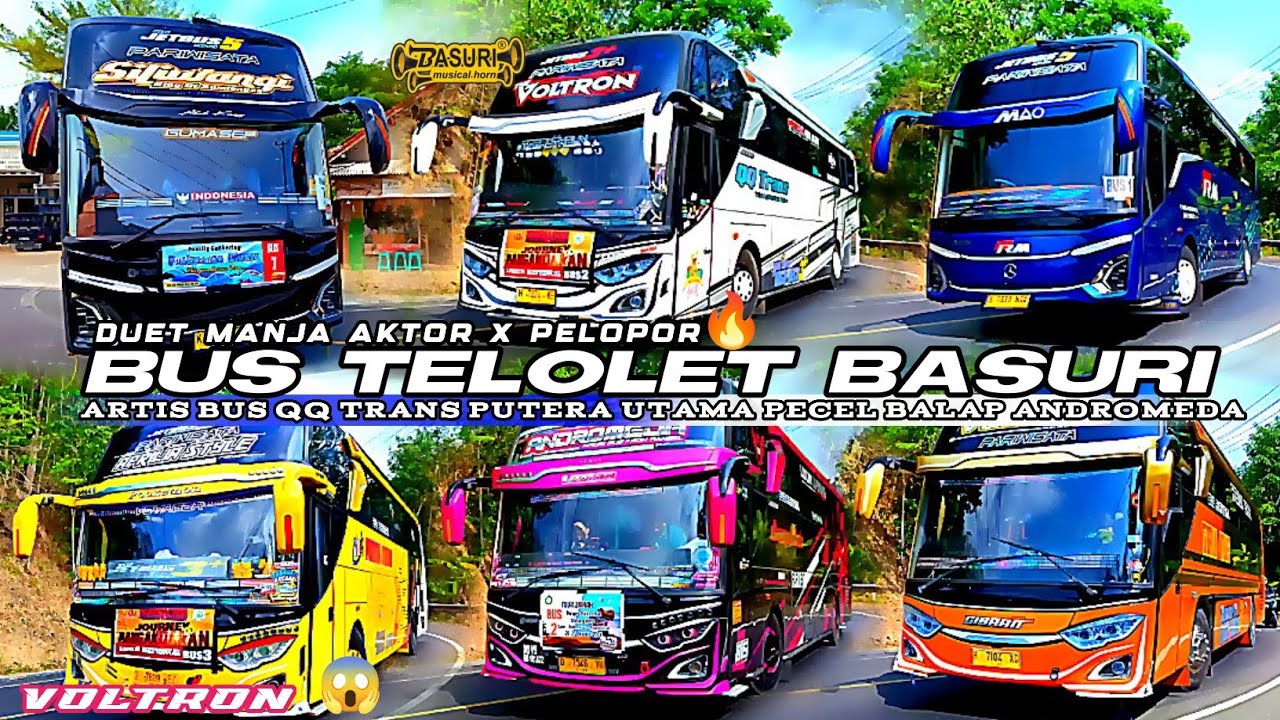 BUS TELOLET BASURI | ARTIS BUS QQ TRANS PUTERA UTAMA PECEL BALAP DUET ...