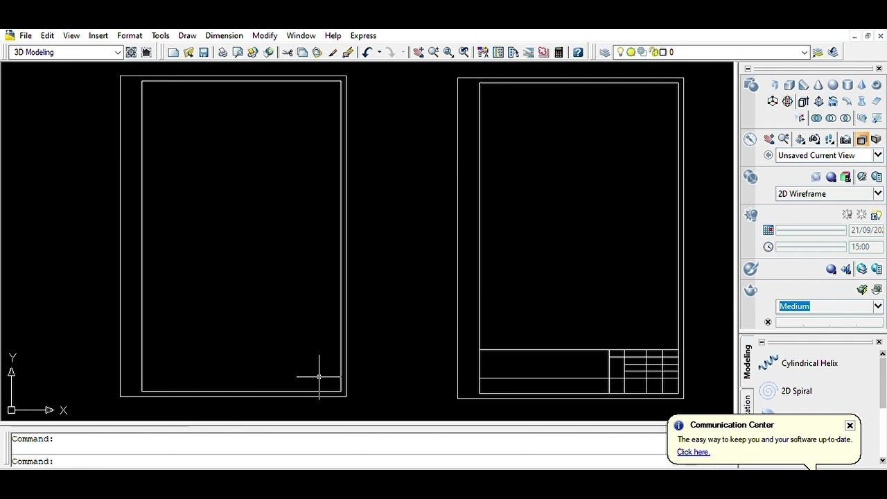 cara membuat etiket dengan ukuran kertas A4 pada autocad 2007 - YouTube