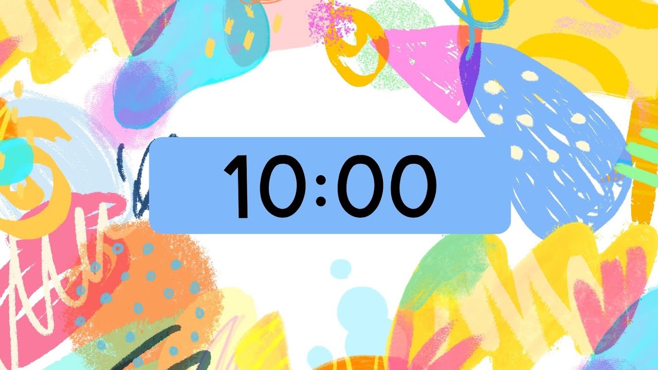 10 Minute Countdown Timer | Colorful | Nixstar ☆ - YouTube