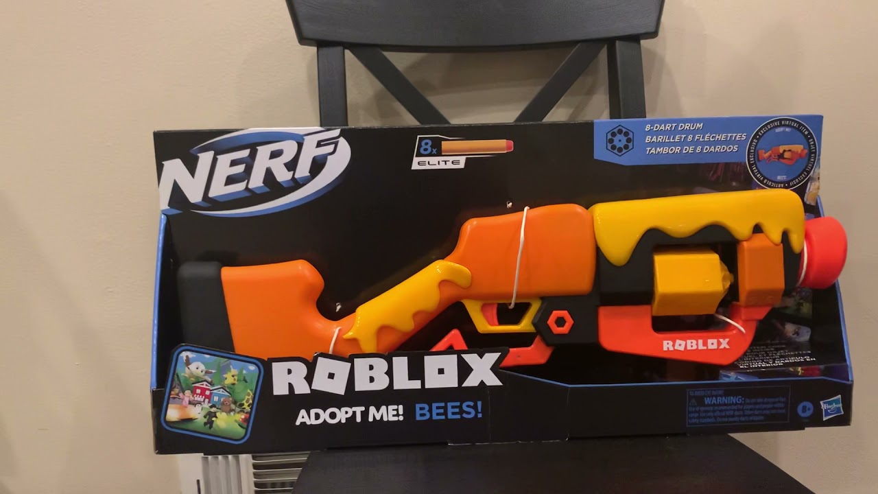 Maddie Plays Finally Found the Nerf Roblox Adopt Me Honey Bees Blaster ...