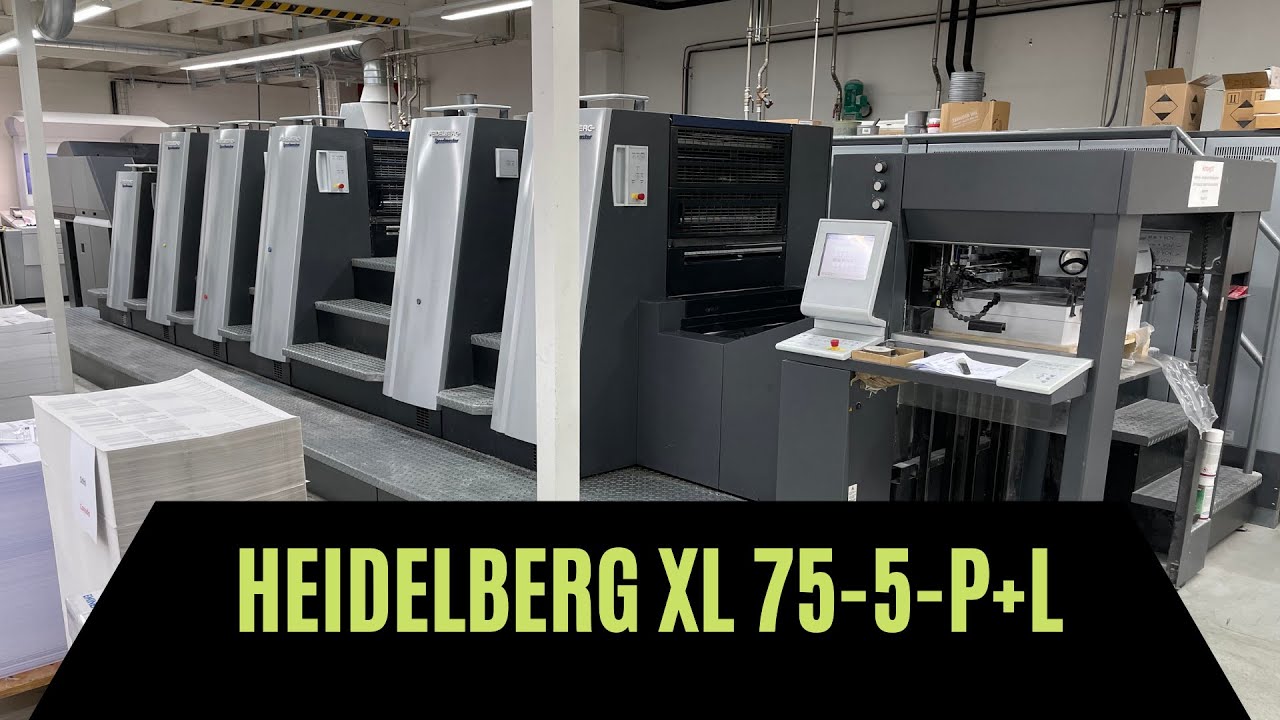 HEIDELBERG XL 75-5-P+L - YouTube