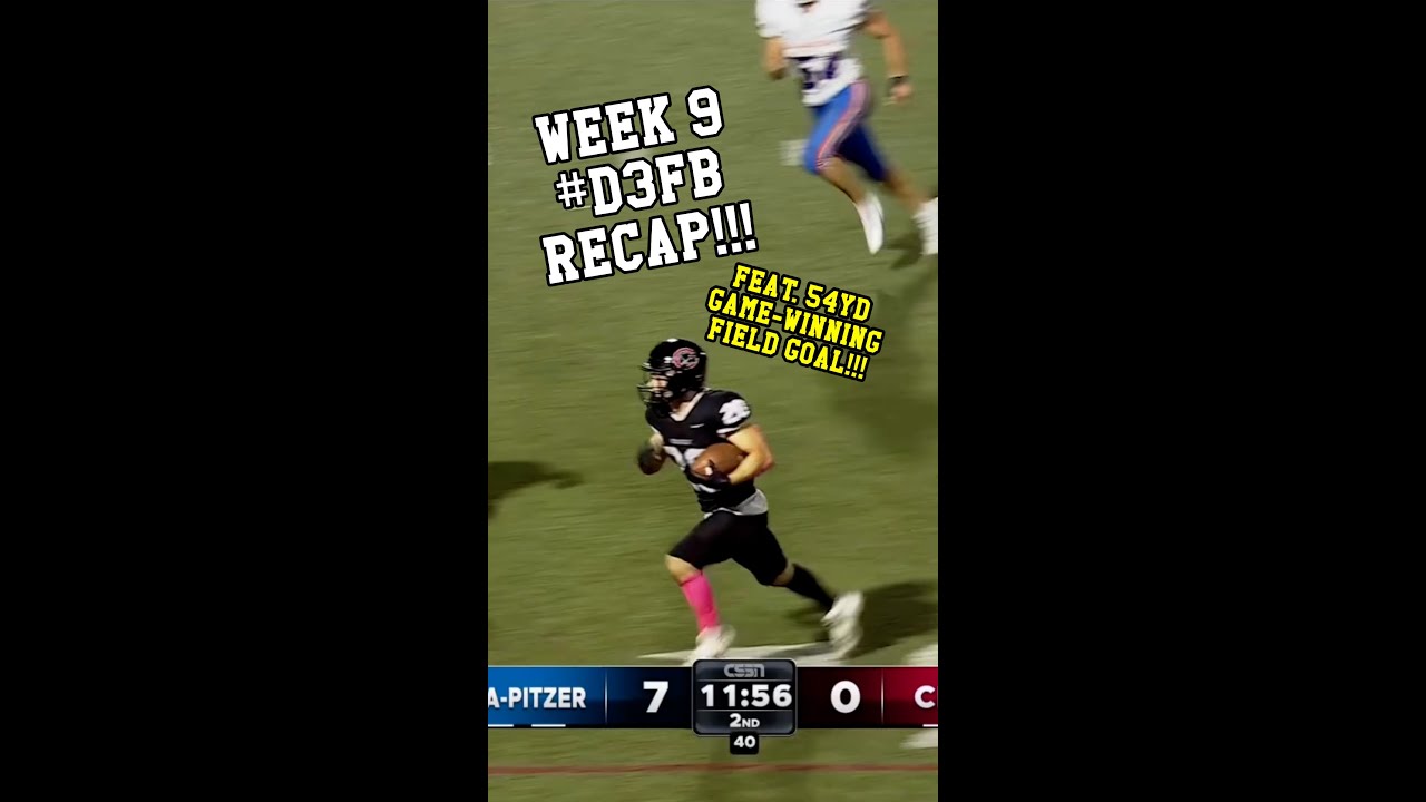 Week 9 D3 Football Recap (2024 Season!) - YouTube