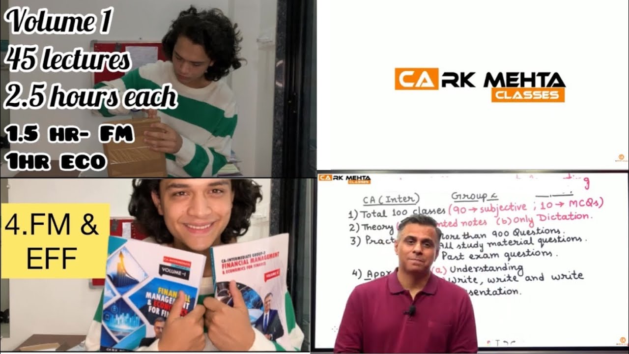 UNBOXING FM & ECO BOOKS from CA RK MEHTA classes . CA INTER GROUP 2 ...