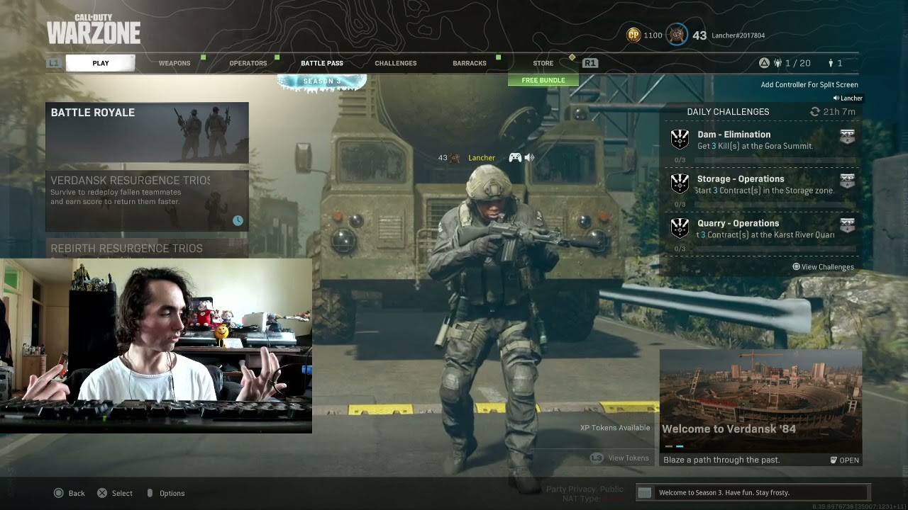 Let's Play Games,Call of Duty Modern Warfare Multi-player Warzone Part ...