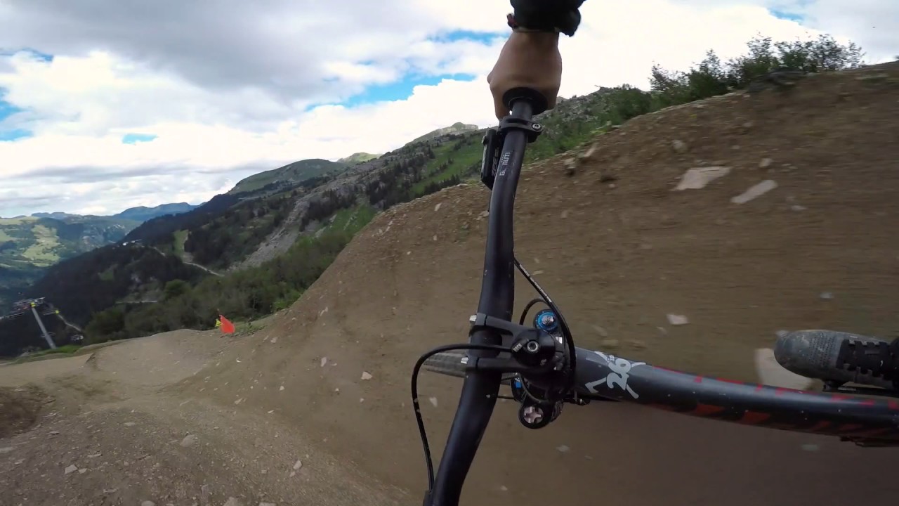 MTB Chatel Bike Park - Vink Line upper part - YouTube
