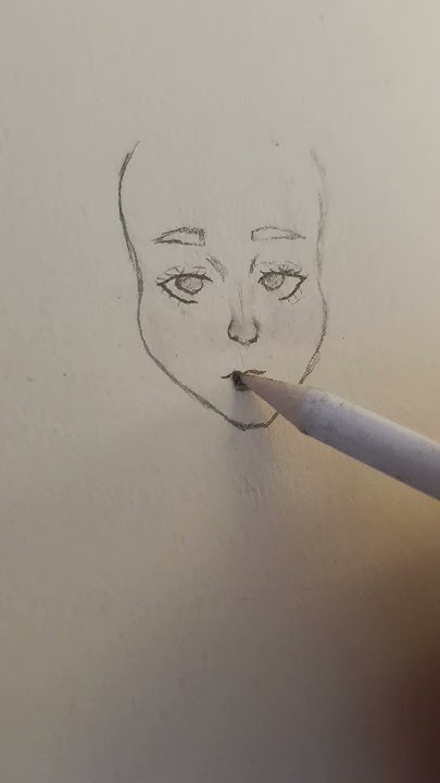 Let's see how I draw a face. do u like it? - YouTube