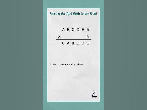 Can You Find the Value of Each Letter in the Cryptogram/Cryptarithmetic ...