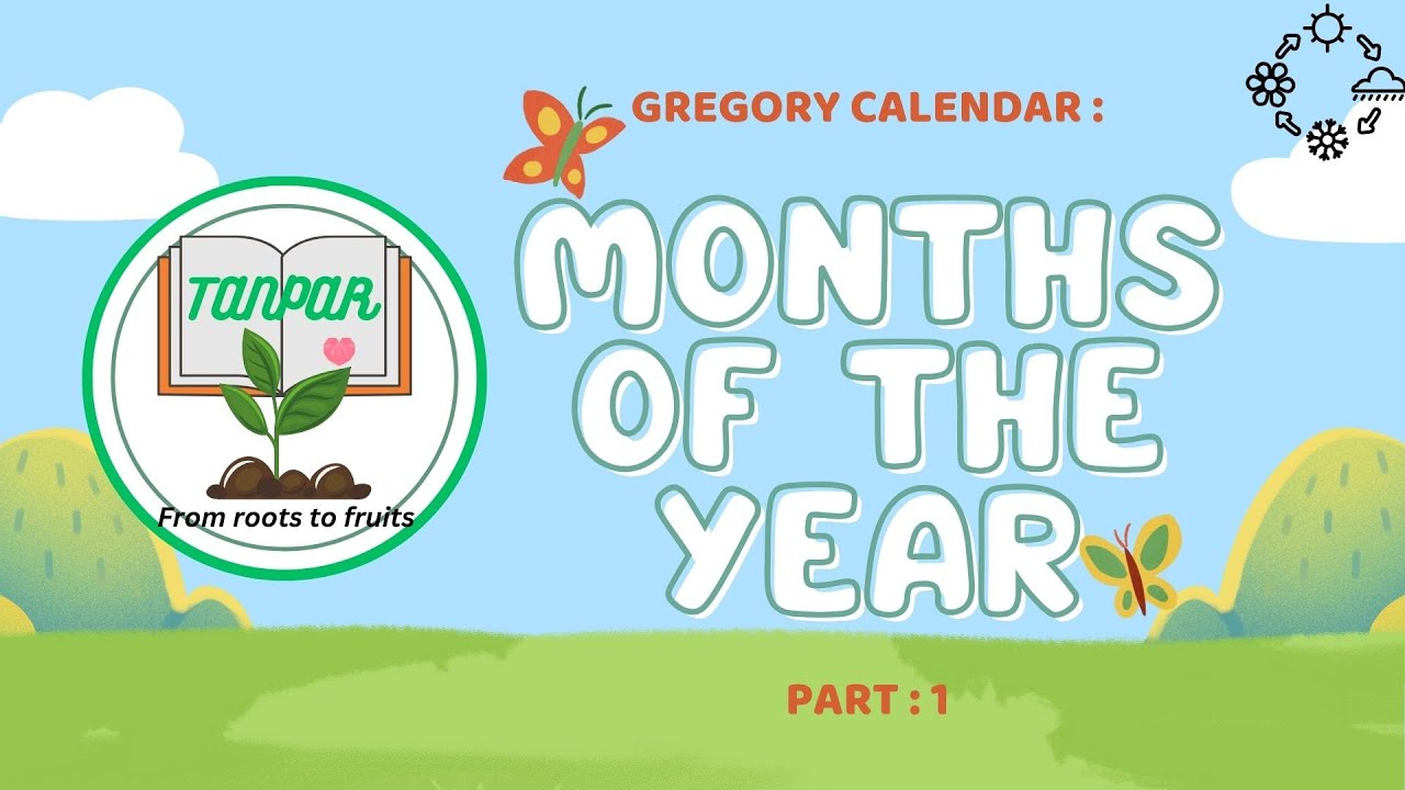 Months of the years (Gregory Calendar) : Part 1 - YouTube