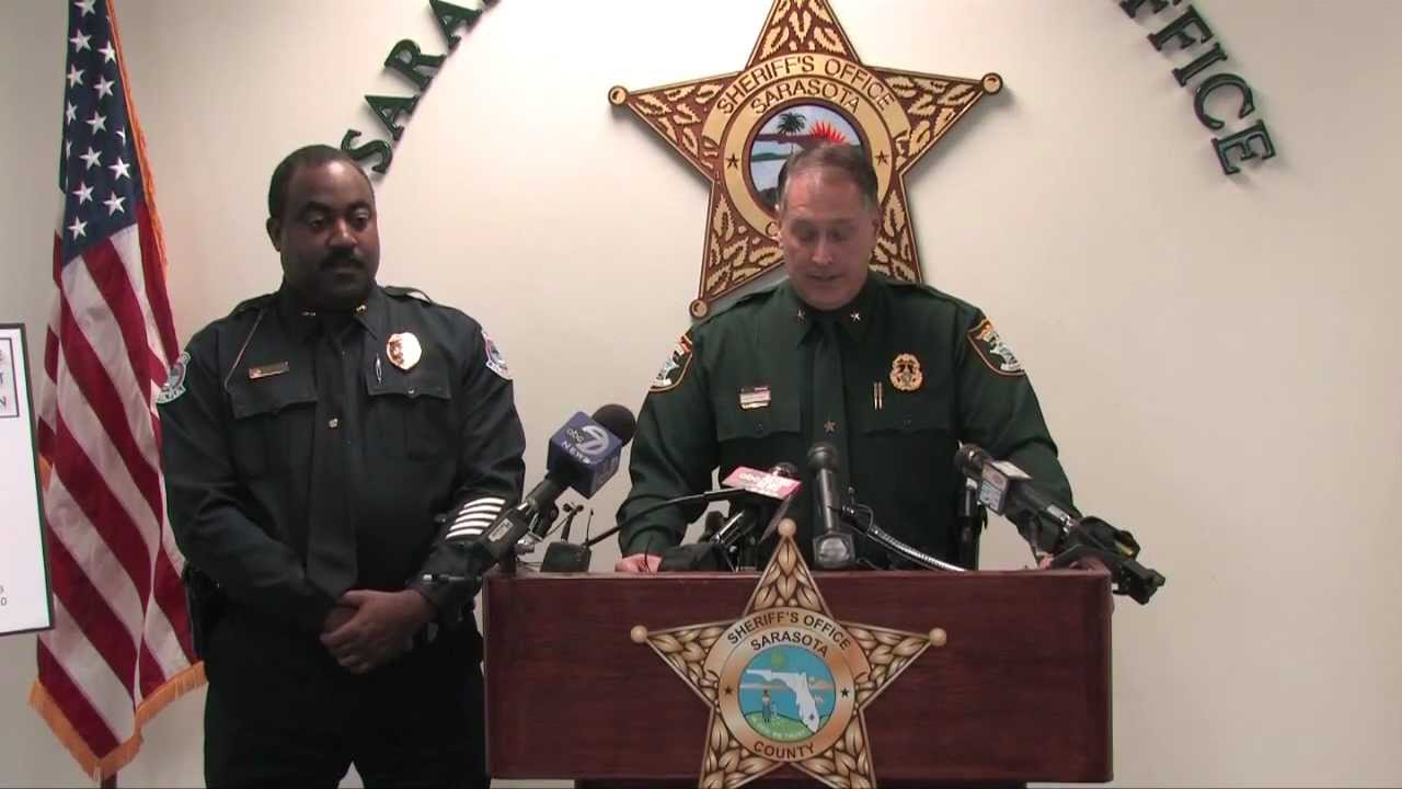 Sheriff Tom Knight - Press Conference on North Sarasota Operation - YouTube