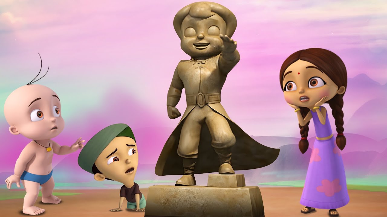 Super Bheem - Witch's Statue Curse | Animated cartoons for kids ...