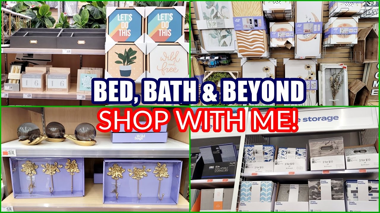 BED BATH AND BEYOND HOME DECOR STORAGE ORGANIZATION SHOP WITH ME 2021 ...