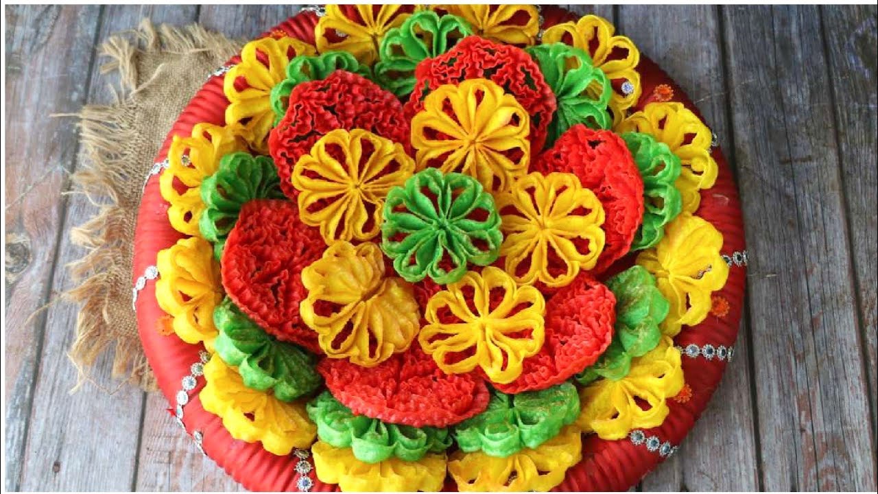 গায়ে হলুদে পিঠার ডালা।।ফুলঝুরি পিঠা।।পিঠা রেসিপি।।Fuljhuri Pitha ...