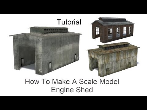 Tutorial: Make An HO-N Or OO Scale Model Railway Engine Shed |🔥 - YouTube